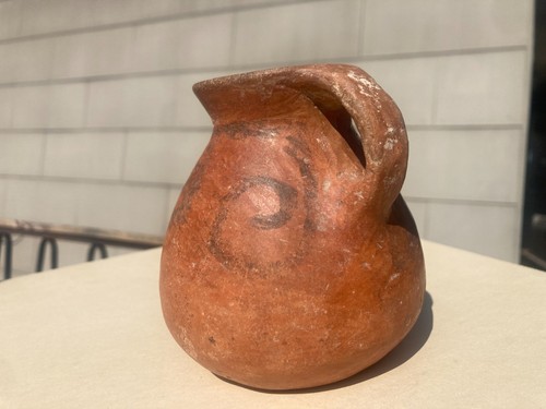 Very Old Native American Maricopa Red Clay Pitcher w/Handle | eBay