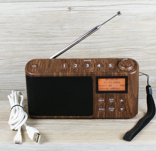 i-Box Spectrum DAB DAB+ FM Portable Radio Chargeable Battery LCD Garage ...