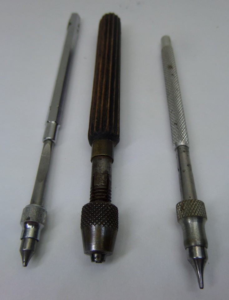 Vintage Pin Vise Watchmakers Jewelers Drill Watch Tool 3 Vices Vigor ...