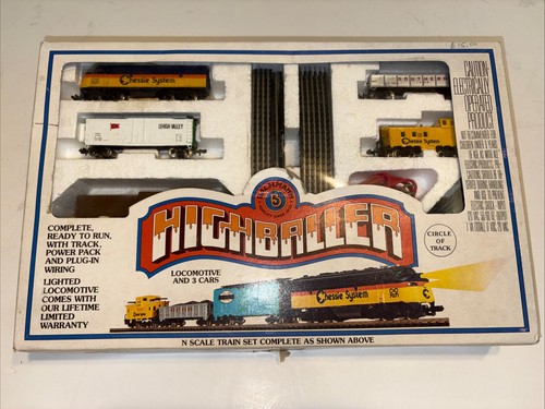 Vintage Bachmann Highballer N Scale Train Set Chessie System Locomotive ...