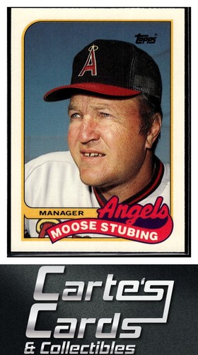 Moose Stubing 1989 Topps Tiffany #444 California Angels Manager | eBay