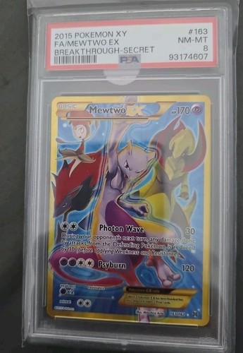 2015 Pokémon Xy Fa Mewtwo Ex Breakthrough Secret 163/162 PSA 8 | eBay