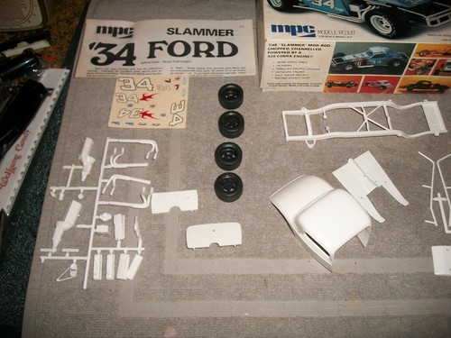MPC 1/25 1934 34 FORD SLAMMER MODIFIED STOCKER PLASTIC MODEL CAR KIT ...