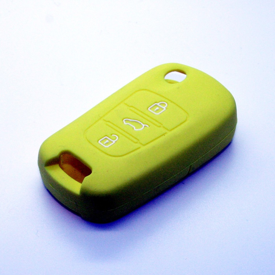 2x Fits for Hyundai i30 i20 i10 Key Car Key Protective Cover Yellow ...
