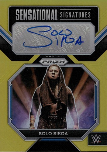 2023 Solo Sikoa Panini Prizm WWE AUTO SENSATIONAL SIGNATURES GOLD ...