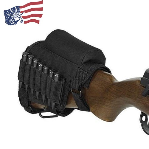 Tactical Rifle Buttstock Shooting Cheek Rest Riser Shotgun Shells Ammo ...