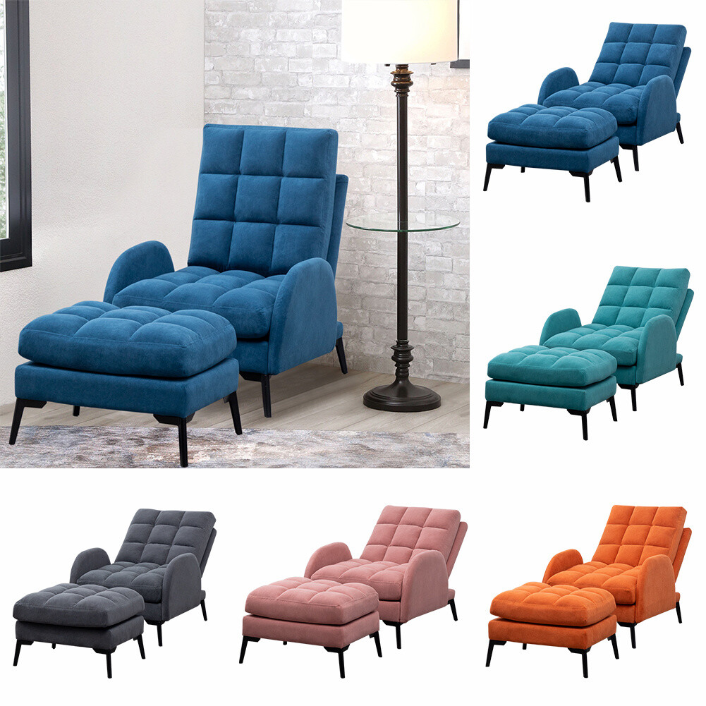 Orthopeadic Velvet Sleeper Armchair Chair Sofa Recliner Sofa with ...