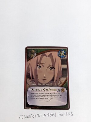 Naruto Tcg CCG Sakura's Confession Card Super Rare Foil English Near ...