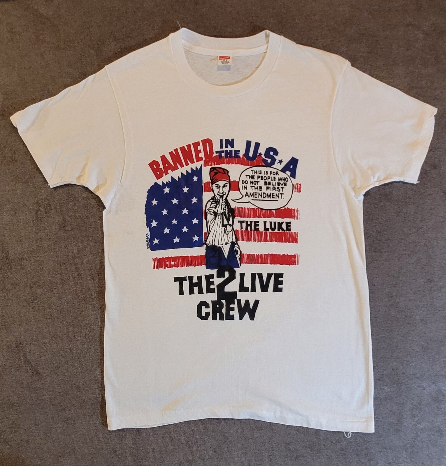 DetRetro313 "2 LIVE CREW" ORIGINAL SCREEN PRINTED TSH… - Gem