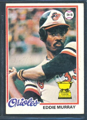 1978 Topps #36: EDDIE MURRAY Rookie RC "Baltimore Orioles, HOF" ~ VG+ ...