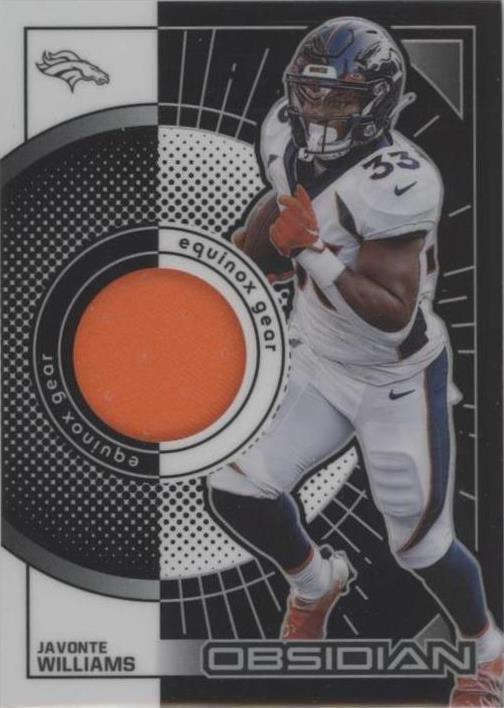 2022 Panini Obsidian - Equinox Gear Javonte Williams #EG-JWI /100 (MEM ...
