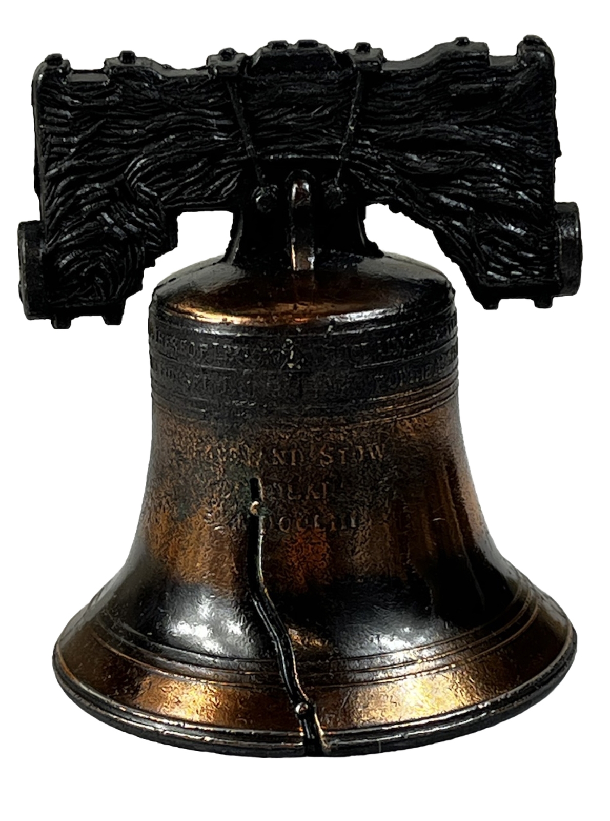 Vintage Miniature Metal Liberty Bell Souvenir Replica 3” Tall 3” Wide ...