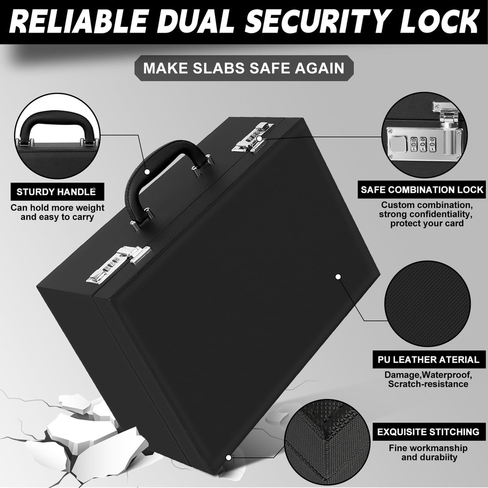 Graded Card Storage Box,Holds 136+ PSA/GMA Slab or 632+ Toploaders,4 ...