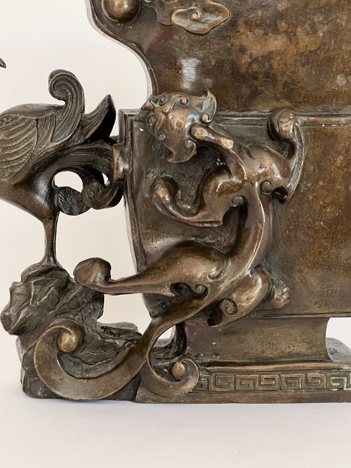Antique Chinese Ritual Vessel - Mythical Motifs, Collector's Treasure ...