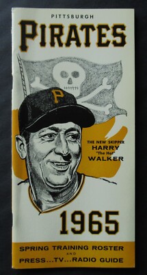 1965 Pittsburgh Pirates Spring Training Roster Press Guide, Roberto ...