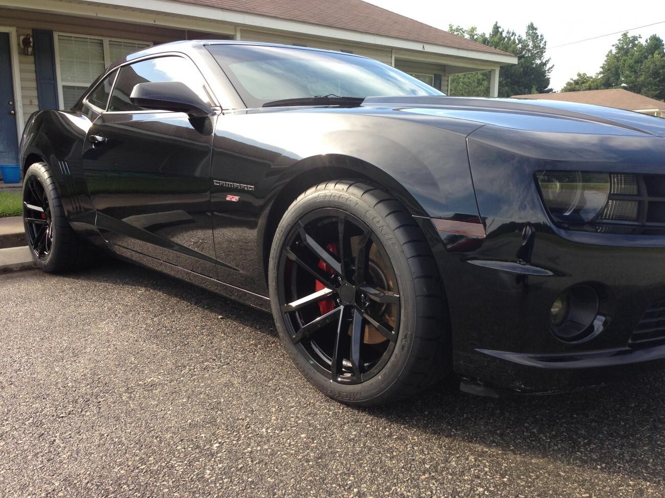 Fits 20"Staggered Camaro ZL1 1LE Wheels Rims Gloss Black For 5th Gen ...