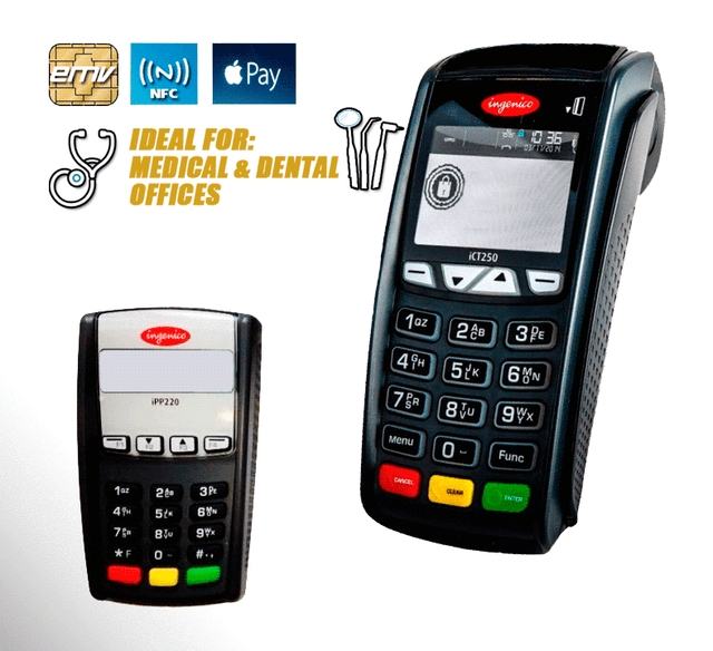 Ingenico Ict250 EMV POS Credit Card Terminal With Ipp320 Pinpad & Power ...