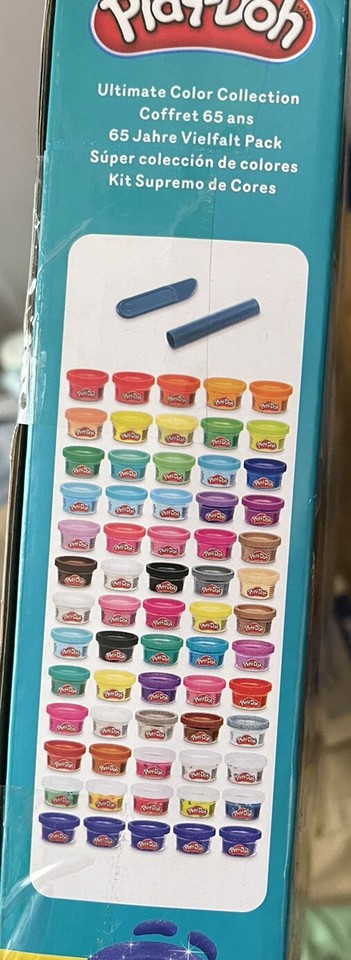 Play-Doh ULTIMATE COLOUR COLLECTION 65 PACK ASSORTED 28g CANS BRAND NEW ...