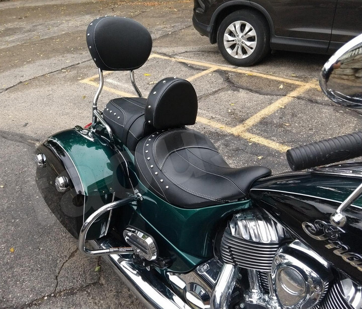 Studded Rider Driver Backrest For Indian Chief Chieftain Springfield ...
