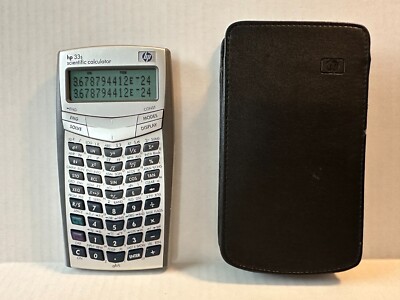 HP-33S Scientific Calculator Tested, New Batteries With Case And User's ...