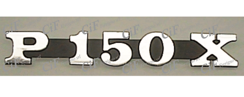 ÉCRIT "P150X" COFFRE LATÉRAL TYP ORIGINAL 182117 VESPA P 150 X | eBay