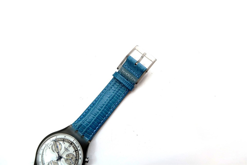 NEW Swatch Chrono Watch ICE CUBE SCM402 NOS 1995 New Battery WORKS!! | eBay