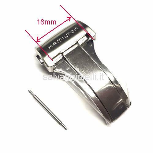 Original Hamilton 18mm Polished Steel Deployment Watch Buckle Clasp ...