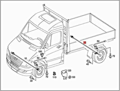 Genuine MERCEDES 906 5-t Box 906 Bus Flatbed / Chassis Rpm sensor ...