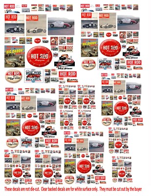 1:18 1:24 50S MAGAZINE COVERS HOT ROD DECALS FOR DIECAST & OTHER ...
