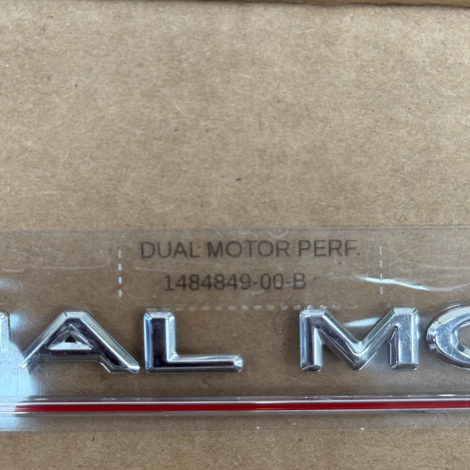 OEM For Tesla 2015-2024 Model S/3/X/Y Dual Motor Performance Badge ...