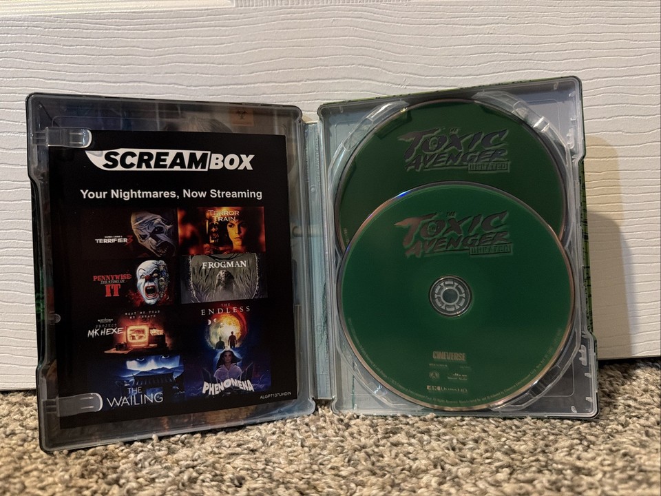 The Toxic Avenger (2025) 4K UHD Steelbook W/ Slipcover Brand New Sealed ...