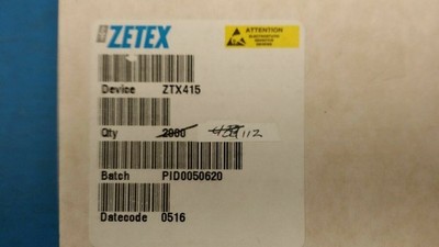 (5 PCS) ZTX415 ZETEX Trans GP BJT NPN 100V 0.5A 3-Pin E-Line TO-92-3 | eBay