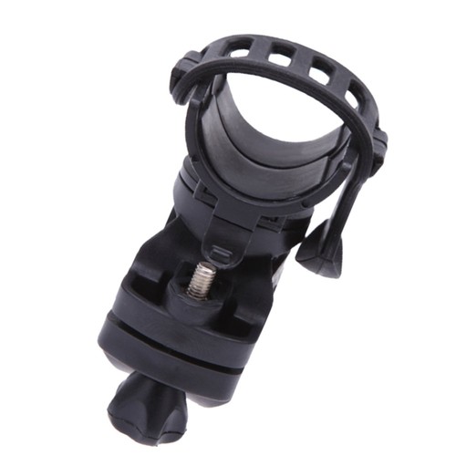 Rotating Rubber Lamp Clip on Led Light Holder Bike Flashlight Mount | eBay