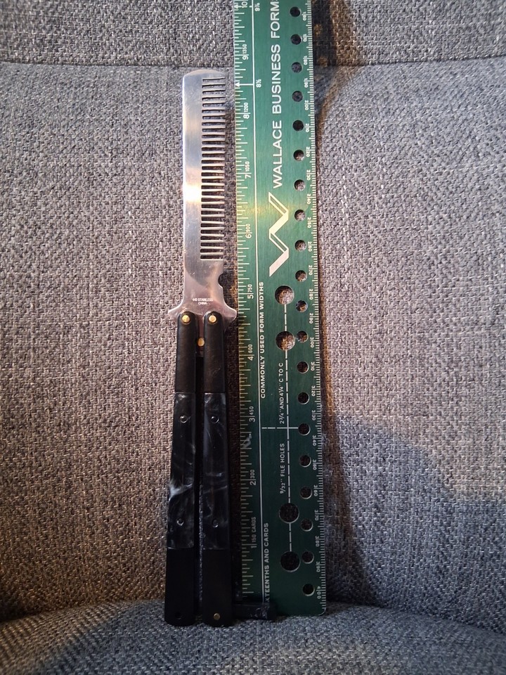 Stainless Steel 8.5 Inch Butterfly Comb Butterfly Knife Trainer | eBay