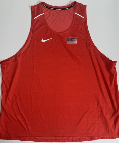 Nike Team USA Logo 4XL Red Tank Top Nike Running Track Singlet CQ0126 ...
