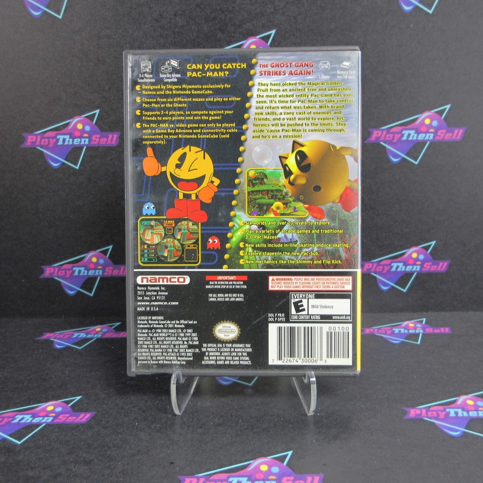 Pac-Man Vs + Pac-Man World 2 Players Choice GameCube - Complete CIB | eBay
