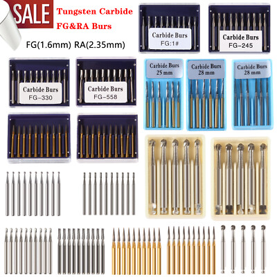 Dental Round Carbide Steel Burs FG/ RA Bur for High /Slow Speed ...