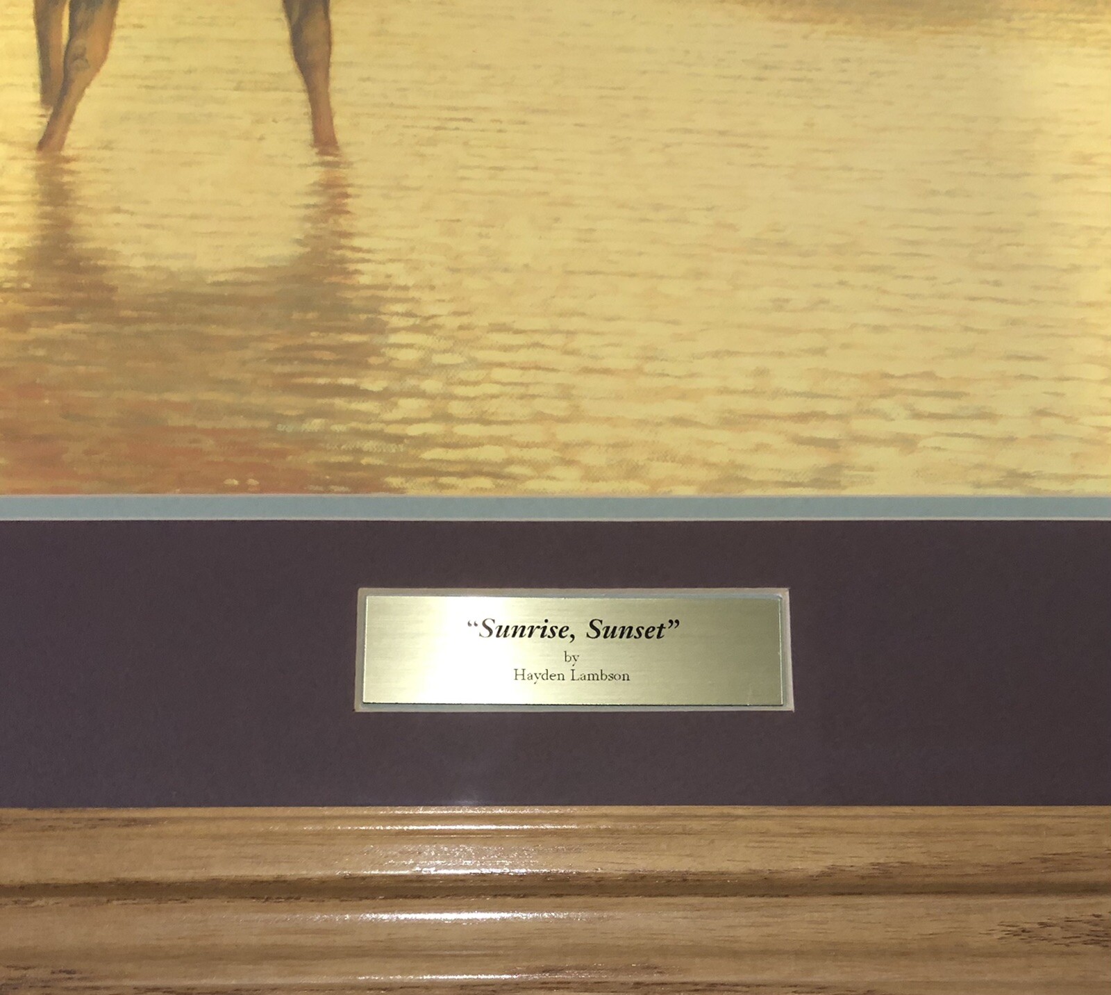 Hayden Lambson Signed, Numbered Print, “Sunrise, Sunset” 34” X 26” #906 ...