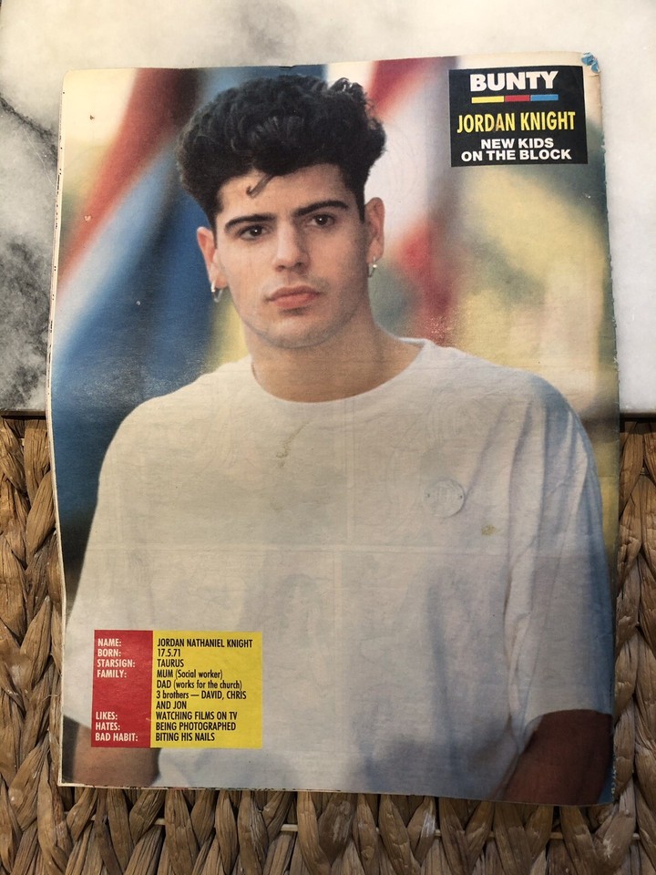 Bunty For Girls Magazine No.1805 15 August 1992 Jordan Knight New Kids On The Bl | eBay