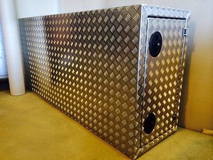 Aluminium alloy tool box vault van ford transit sprinter crafter flat ...