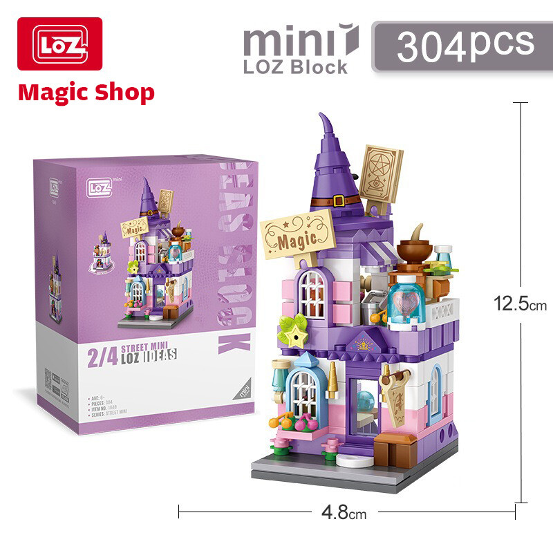 LOZ Mini Blocks Sets Food Street View Building Blocks Micro Bricks with ...