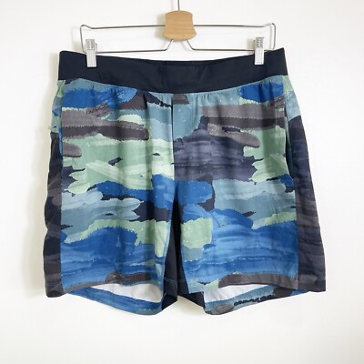 Lululemon Core Shorts 7in Cactus Camo Athletic Gym Training Workout ...