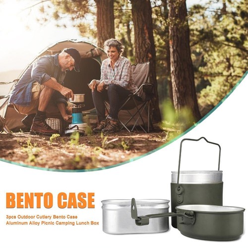 Camping Cookware Mess Kit - Food ContainerOutdoor Camping Gear ...