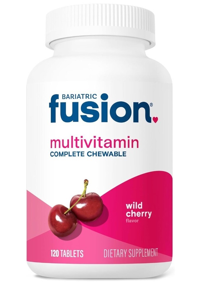 Bariatric Fusion WILD CHERRY Complete Chewable Bariatric Multivitamin ...