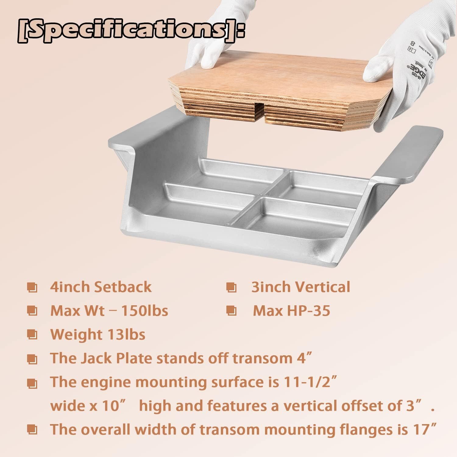 MJ-1-DP Mini Jacker Outboard Jack Plate /Outboard Motor Bracket | eBay