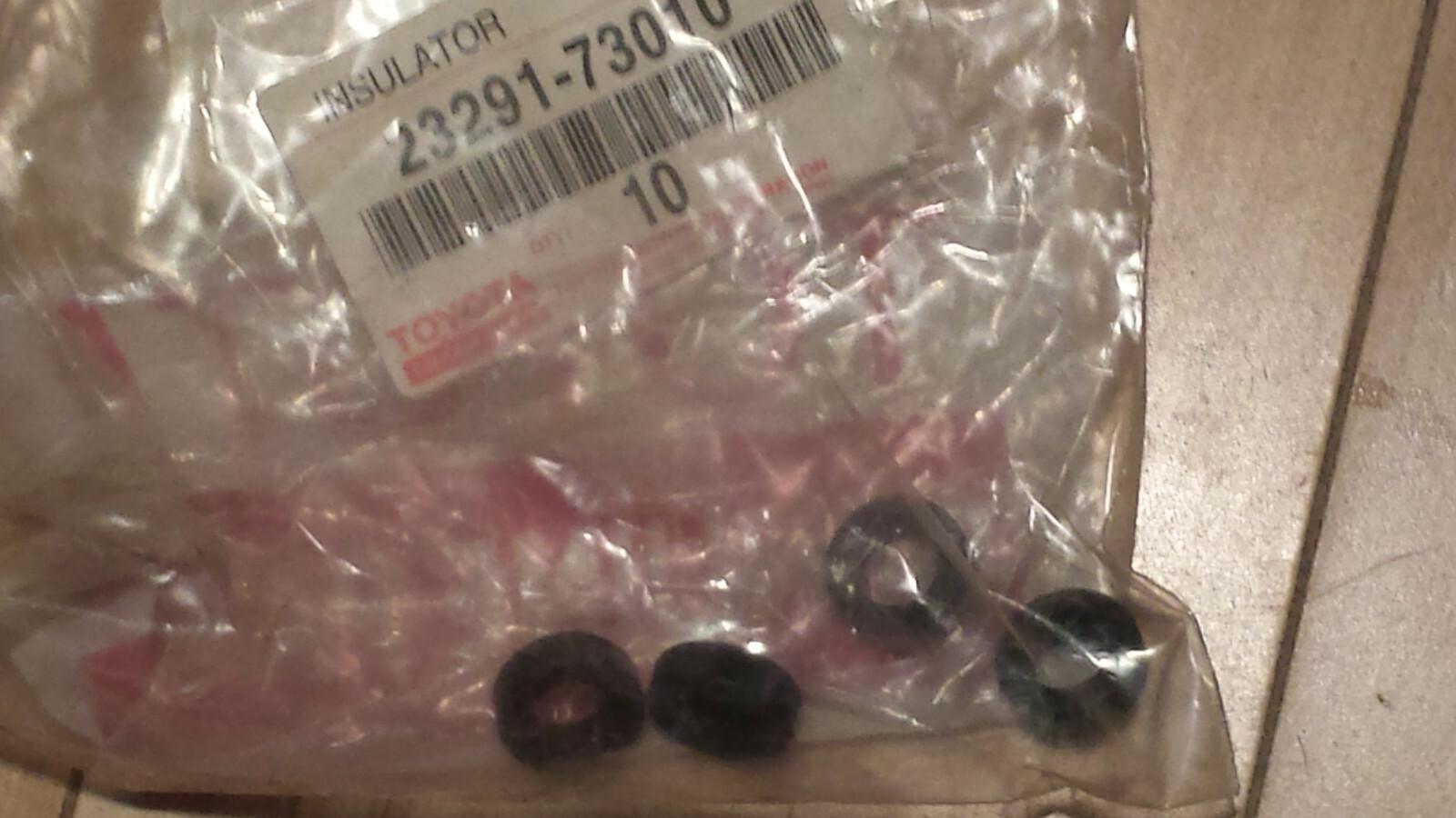 (4 PIECES) Genuine Original Toyota Fuel Injector Seal Part:23291-73010 ...