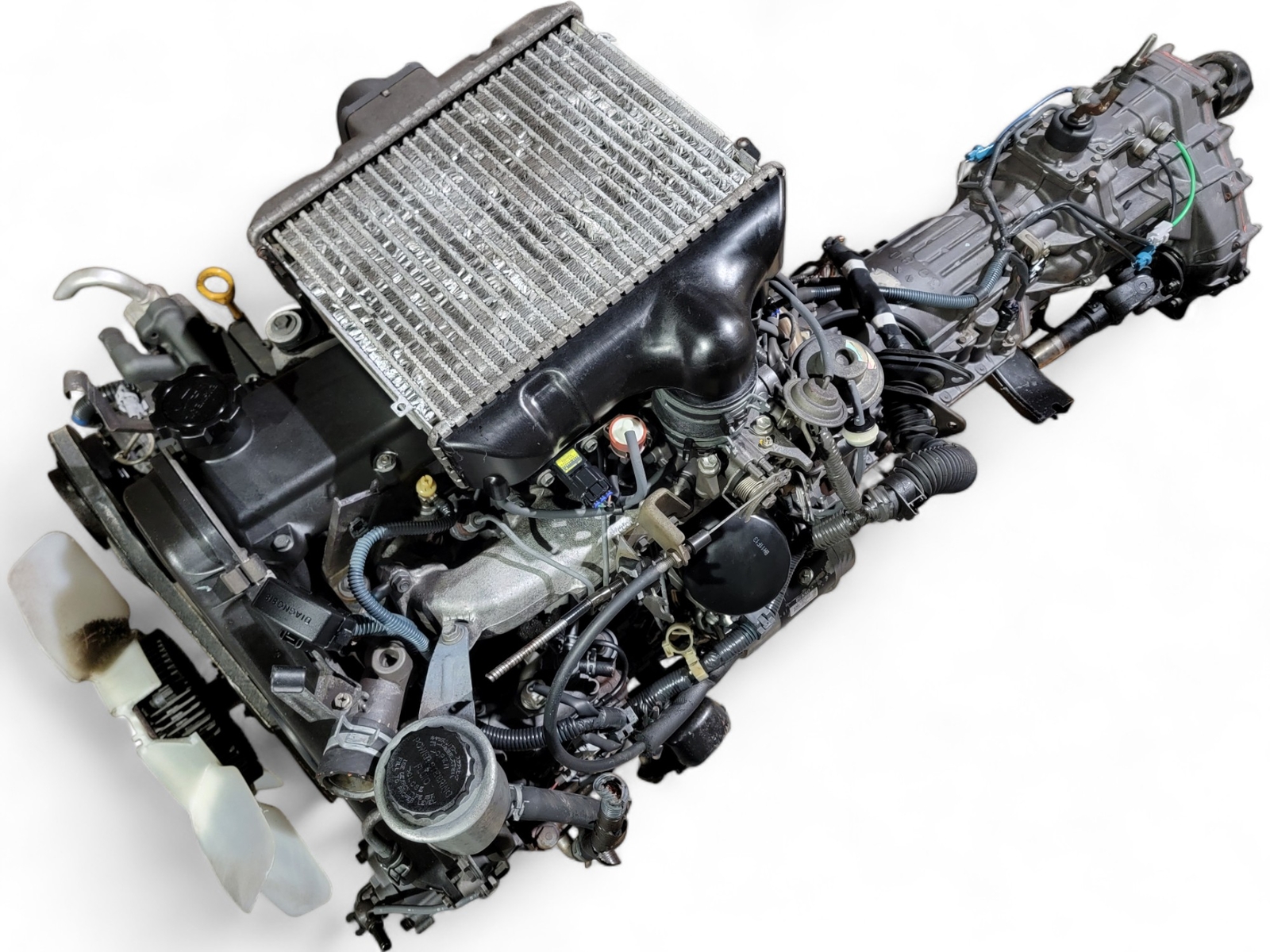 Toyota 1KZ-TE 3.0L Turbo Diesel Engine AWD Transmission JDM Hilux Surf ...