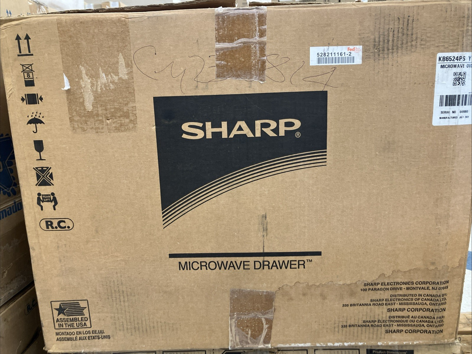 Sharp 24 Inch Microwave Oven Drawer, KB6524PSY | eBay