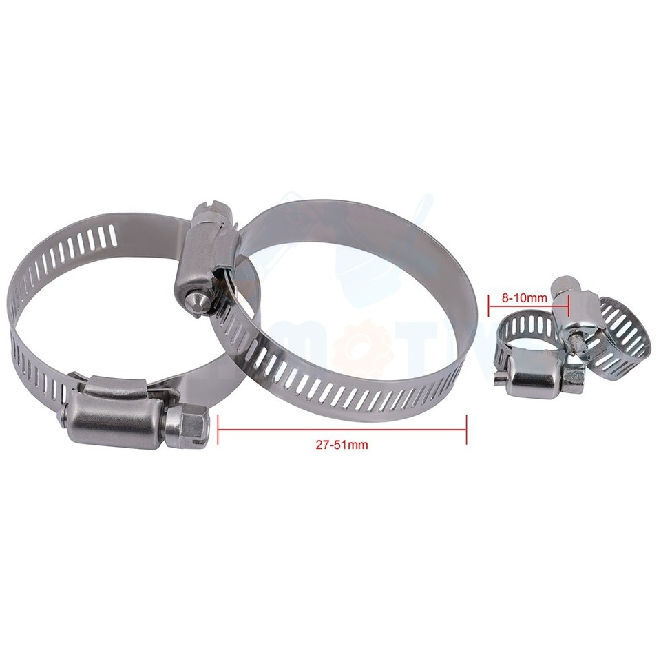 Radiator with Universal Oil Hose Clamps Kit for Audi A3 TT Volkswagen ...