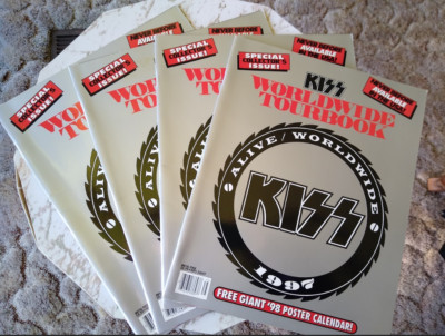 KISS Alive Worldwide Vintage 1997 Tour Book W/Calendar Poster Metal ...